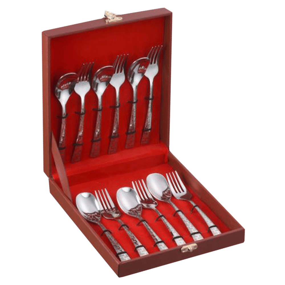 Buy Sanjeev Kapoor 12 Pcs Stainless Steel Cutlery Set Dishwasher Safe Silver Online Croma
